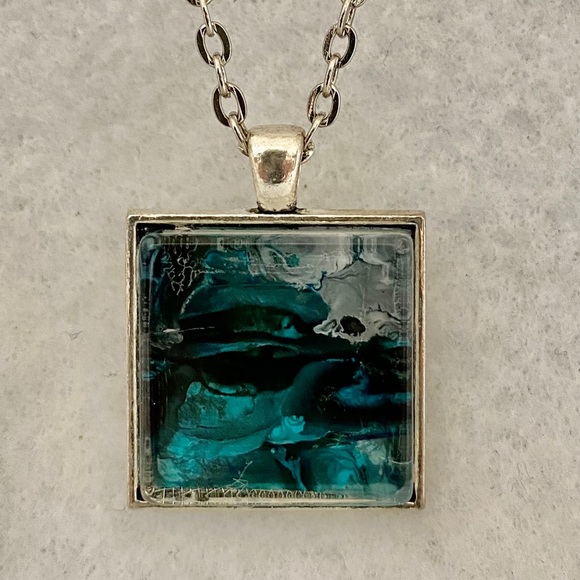 Hand Crafted | Jewelry | Small Wearable Abstract Art Pendant | Poshmark